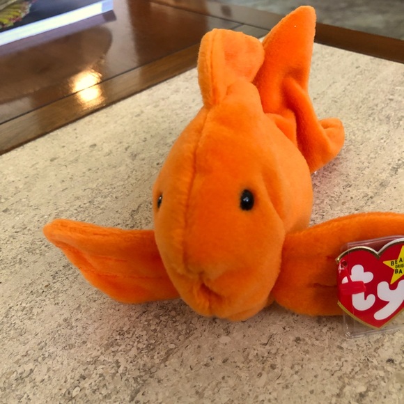 Ty | Accents | Ty Beanie Baby Original No Pa 965 Kr Goldie The Goldfish ...